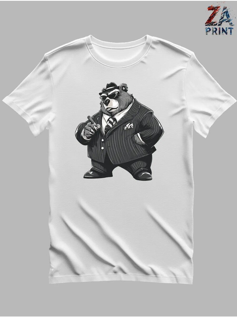 Футболка тони сопрано медведь