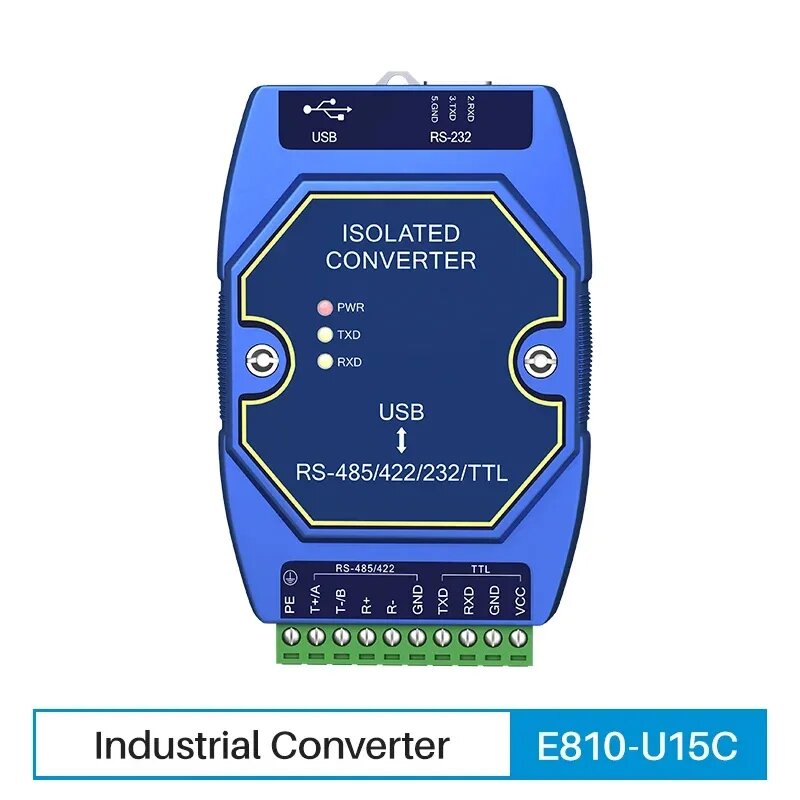 Промышленный преобразователь USB в RS485/RS232/TTL CDEBYTE E810-U E810-U15C
