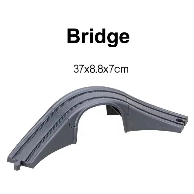 Серый мост для железной дороги 37x8.8x7см