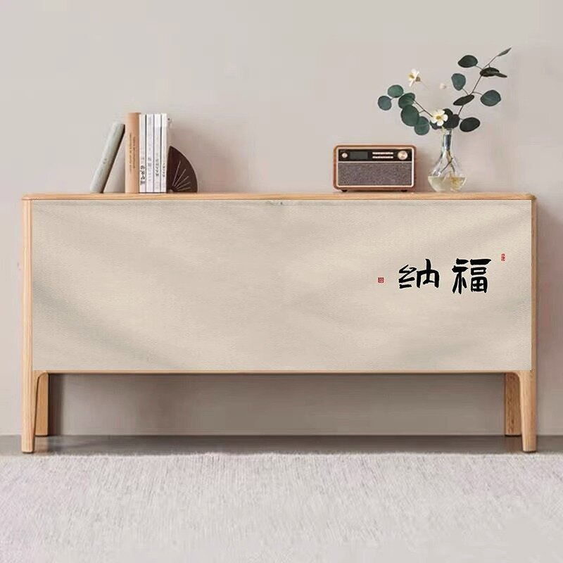 Шторка для шкафа с раздвижной направляющей на липучке, тканевая шторка для дверей книжного шкафа, пылезащитная шторка для обувницы и декоративная шторка для кухонных шкафов для скрытия беспорядка.