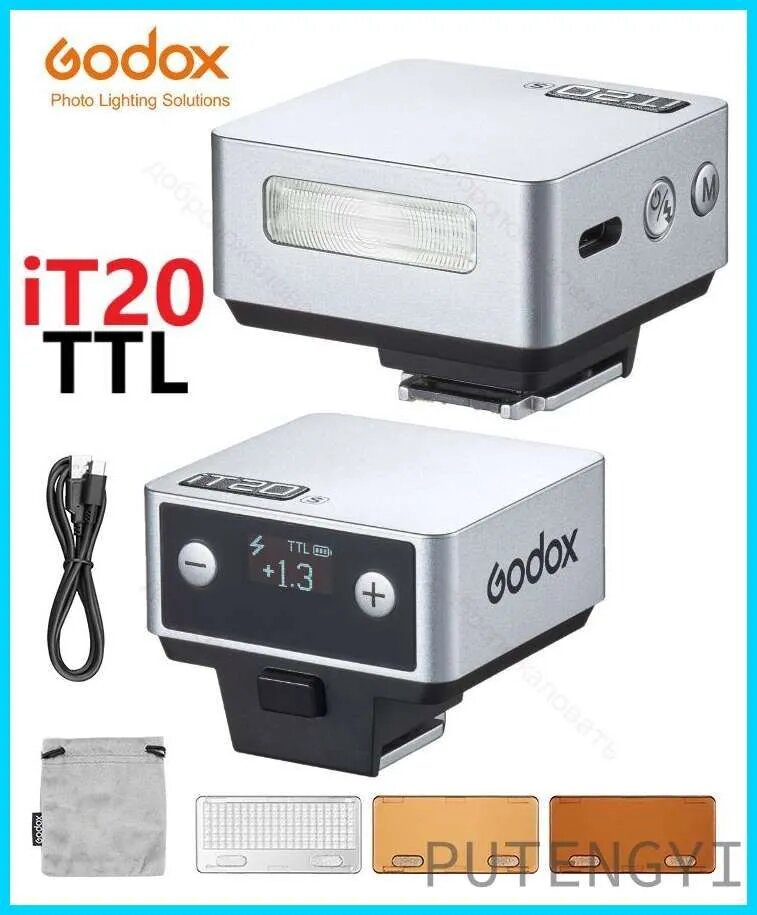 Godox iT20 Беспроводная вспышка для карманной камеры HSS TTL 2.4G для Nikon