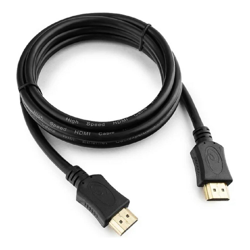 Gembird Кабель HDMI Cablexpert 19M 19M, v2.0, серия Light, позол. контакты, экран, 1.5м, черный, пакет CC-HDMI4L-1.5M