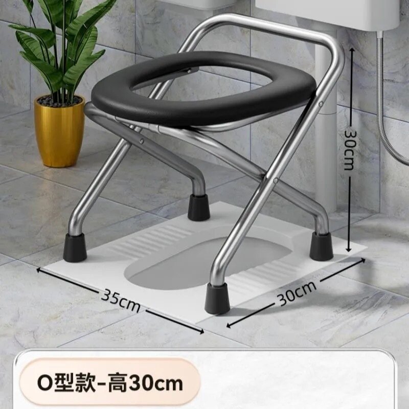 Переносной туалет для пожилых людей, передвижное кресло-туалет, стул для приседаний, туалет для беременных женщин, простой туалет для домашнего использования.