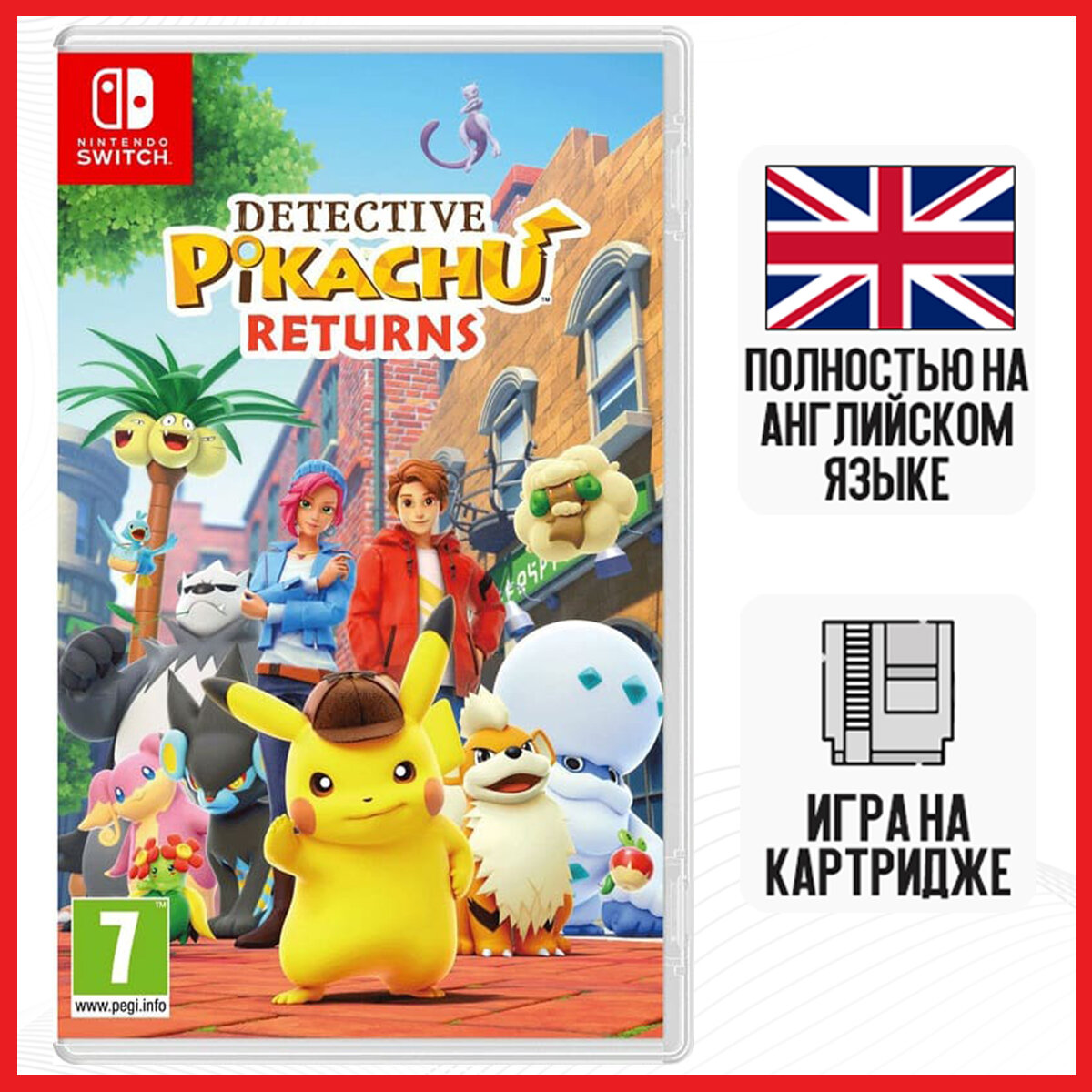 Игра Detective Pikachu Returns (Nintendo Switch, английская версия)