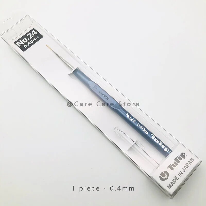 1 шт. Крючки для вязания Tulip, крючки для вышивания, крючки для вышивки крестом, тонкие вязальные иглы Tulip 0.35/0.4/0.45 мм