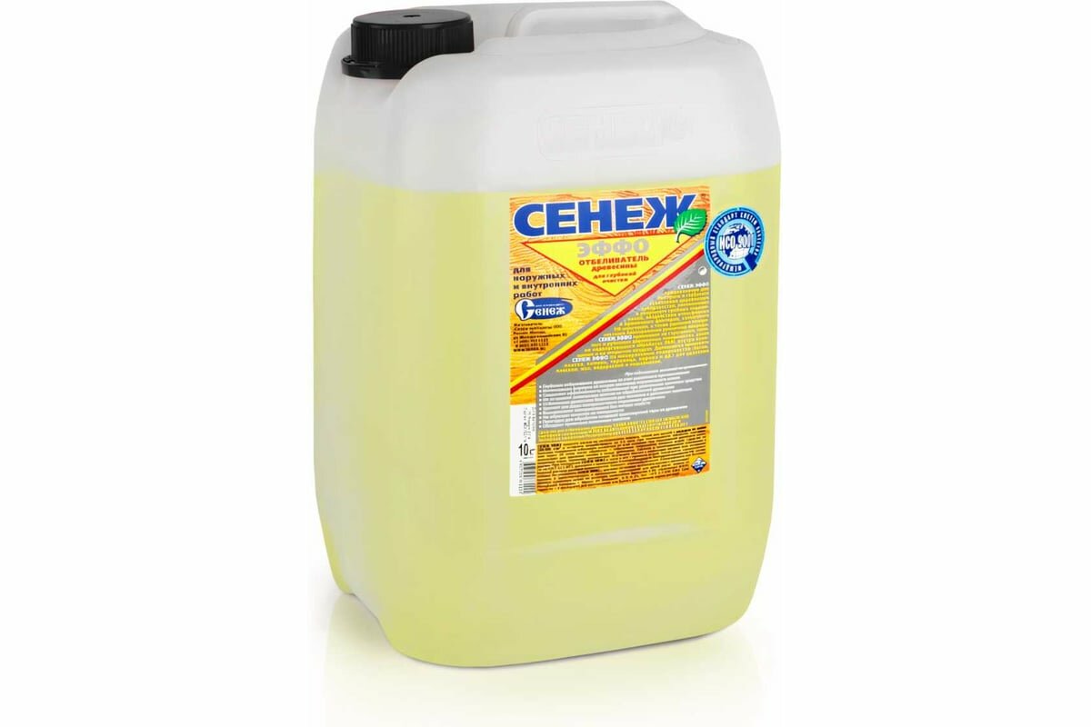 Сенеж Антисептик "эффо" 10 кг Средство для глубокого отбеливания древесины 586120 00000004417