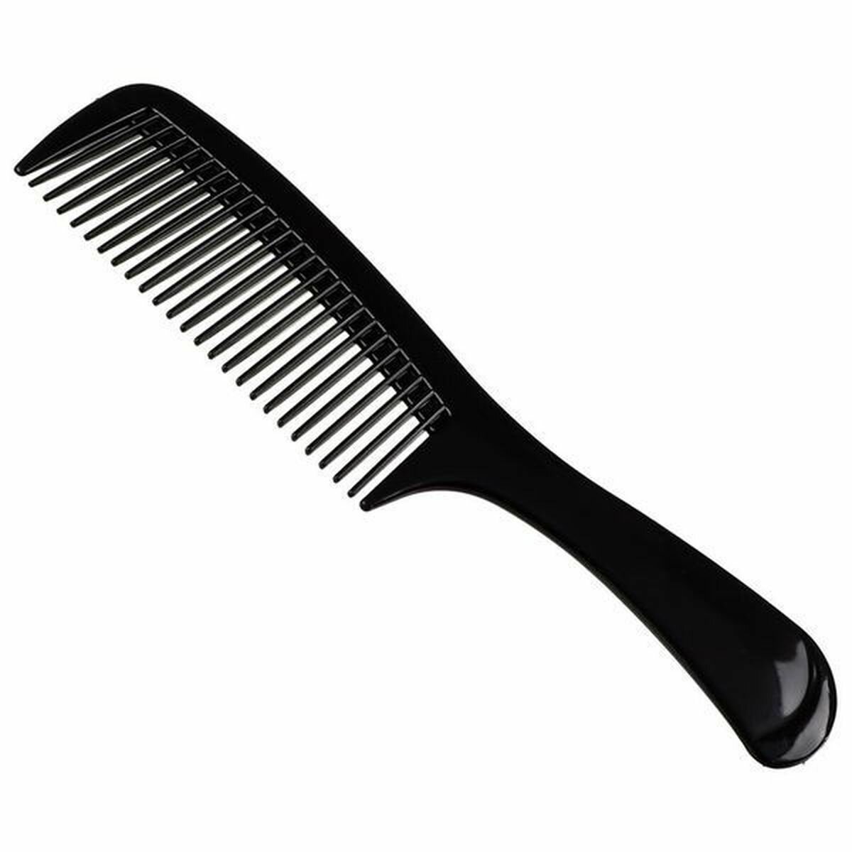 Расческа-гребень 22*5см (пластик, черный)