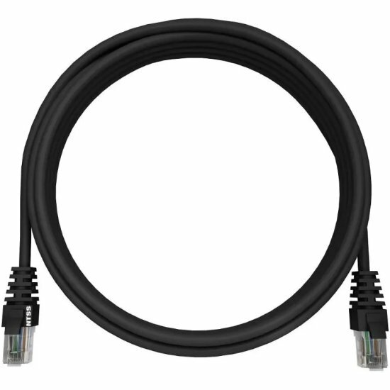 Патч-корд Ntss -PC-UTP-RJ45-5e-1.0-LSZH-BL UTP RJ-45 вил.-вилка RJ-45 кат.5E 1м черный LSZH 26AWG
