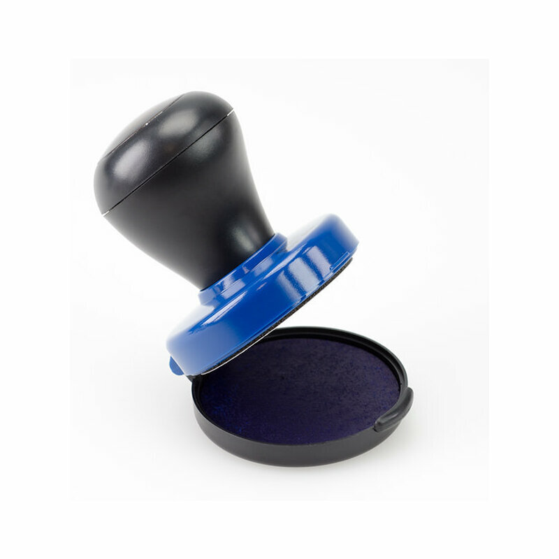 GRM HR40 ручная оснастка для печати, с подушкой, д.40 мм, синий корпус