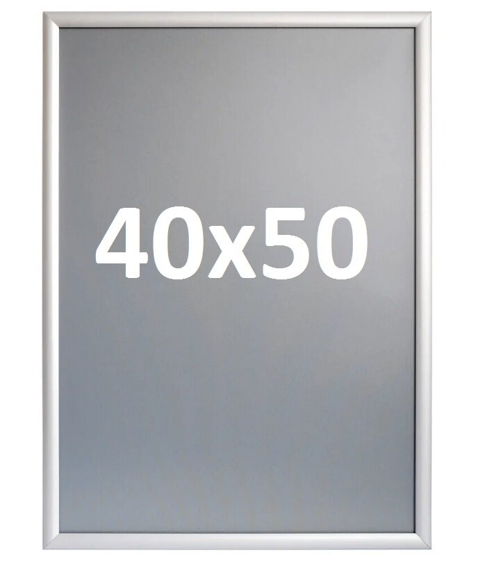 Рамка алюминиевая Клик, 40x50, прямой угол