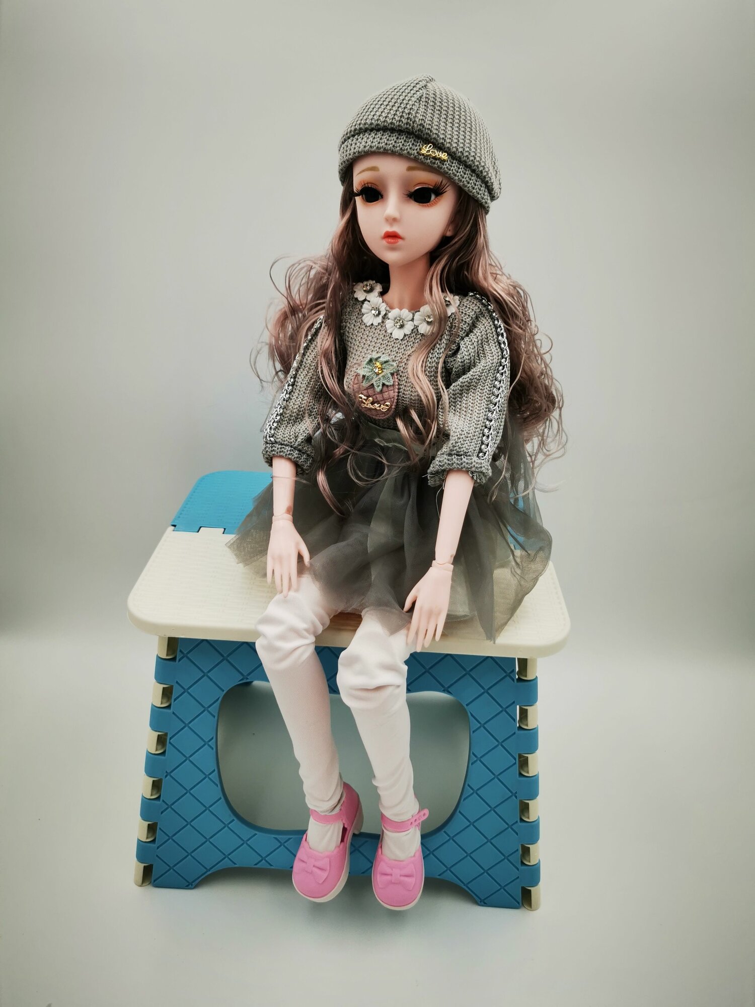 Кукла Marry (60см) в подарочной упаковке (синий)