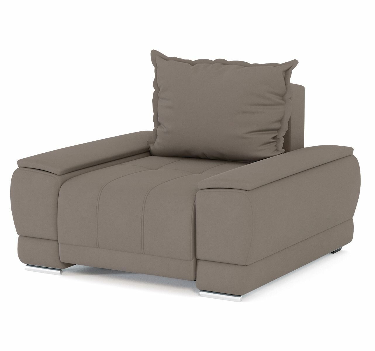 Кресло-кровать раскладное, для взрослых, Nordviks еврокнижка, велюр Зара Лайт Браун 05