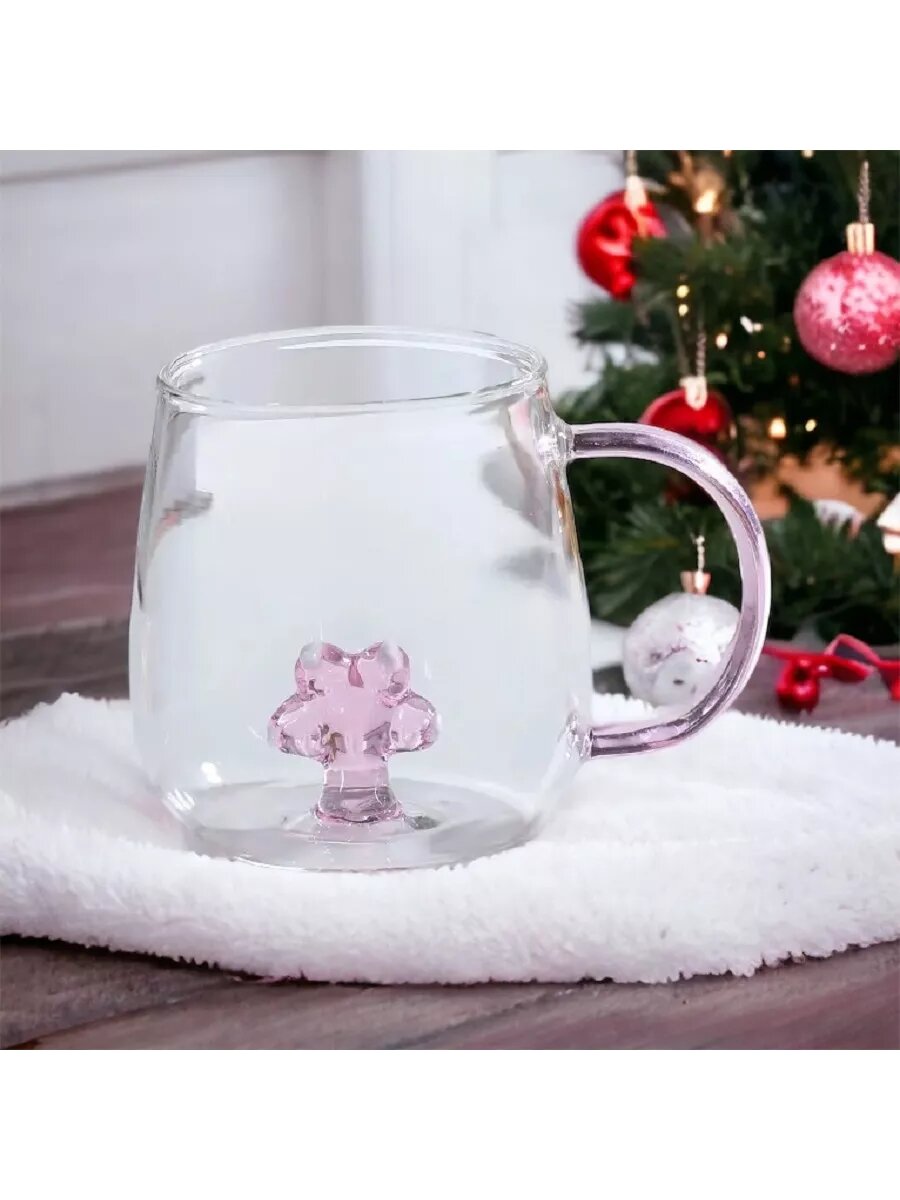 Кружка с фигуркой на дне (кошачья лапка)