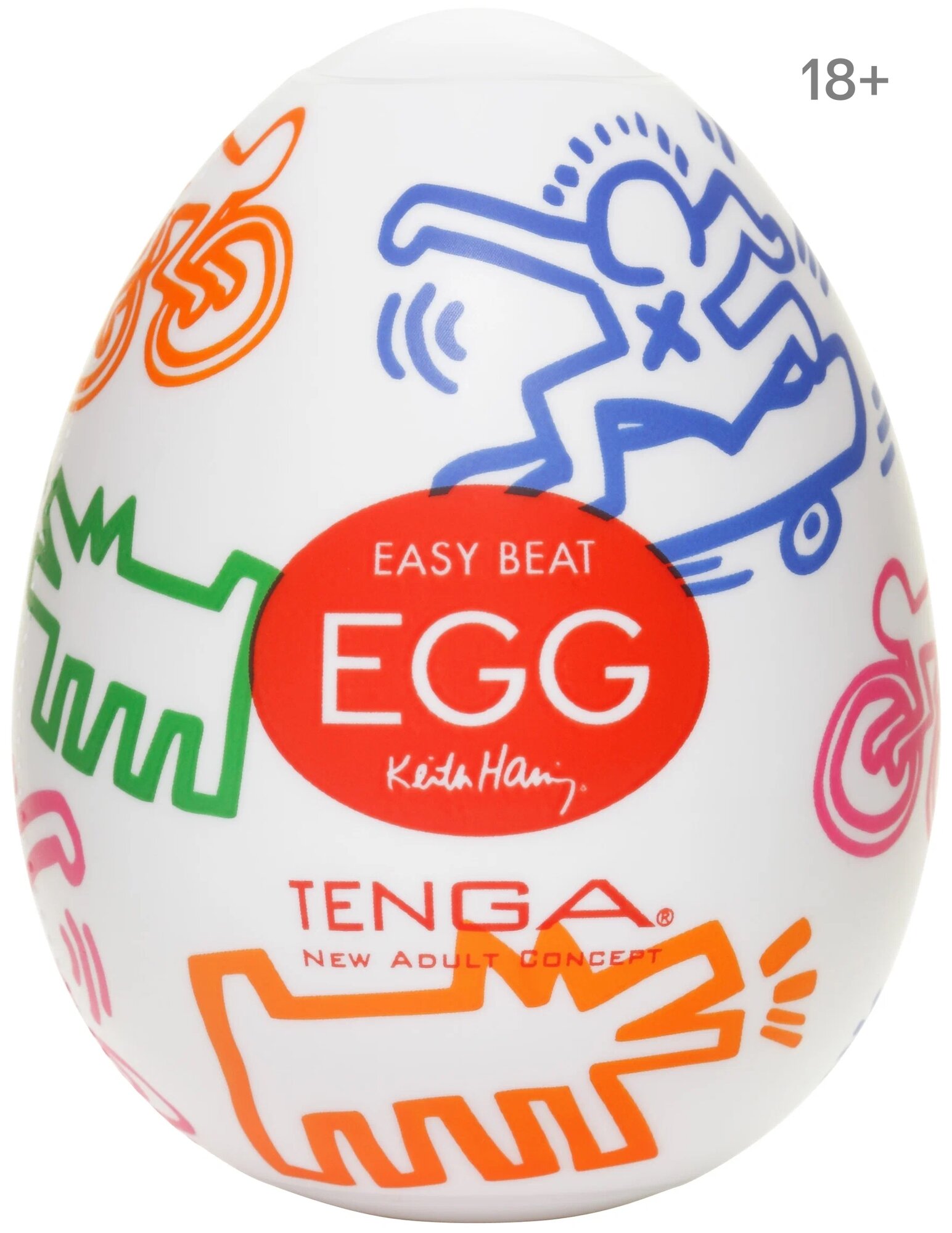 Tenga Мастурбатор-яйцо Keith Haring Street (KHE-001), бесцветный