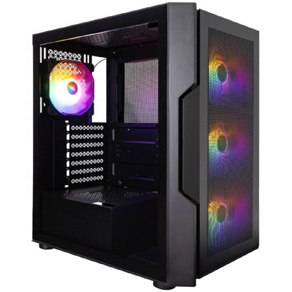 Корпус для ПК 1STPLAYER сталь 0,5 мм ATX 2 USB без БП