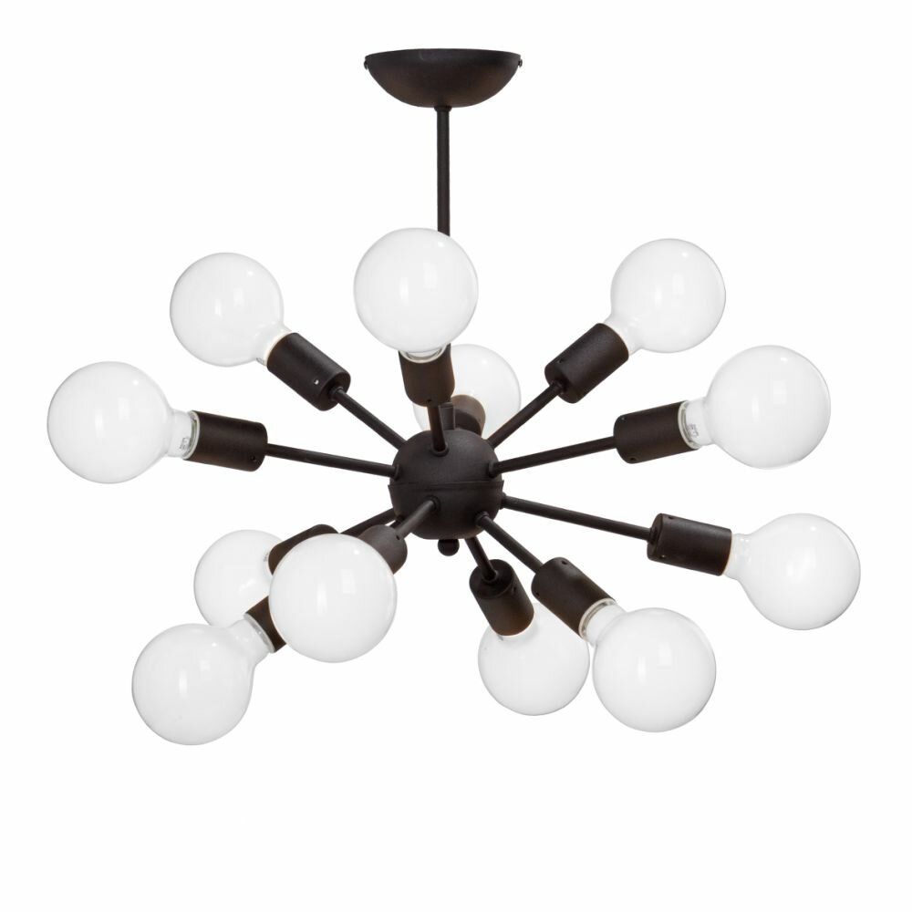 Люстра Vitaluce V3865/12PL, 12хЕ27 Макс. 60Вт Черный, Матовый / Виталюче.