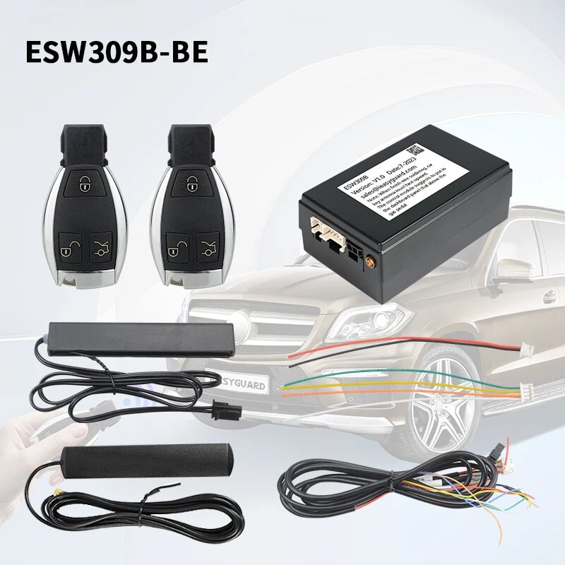 EASYGUARD безключевая запись подходит для benz FBS4 с клавишей поворота, чтобы начать только удаленную блокировку, разблокировку системы багажника, 4 кнопки