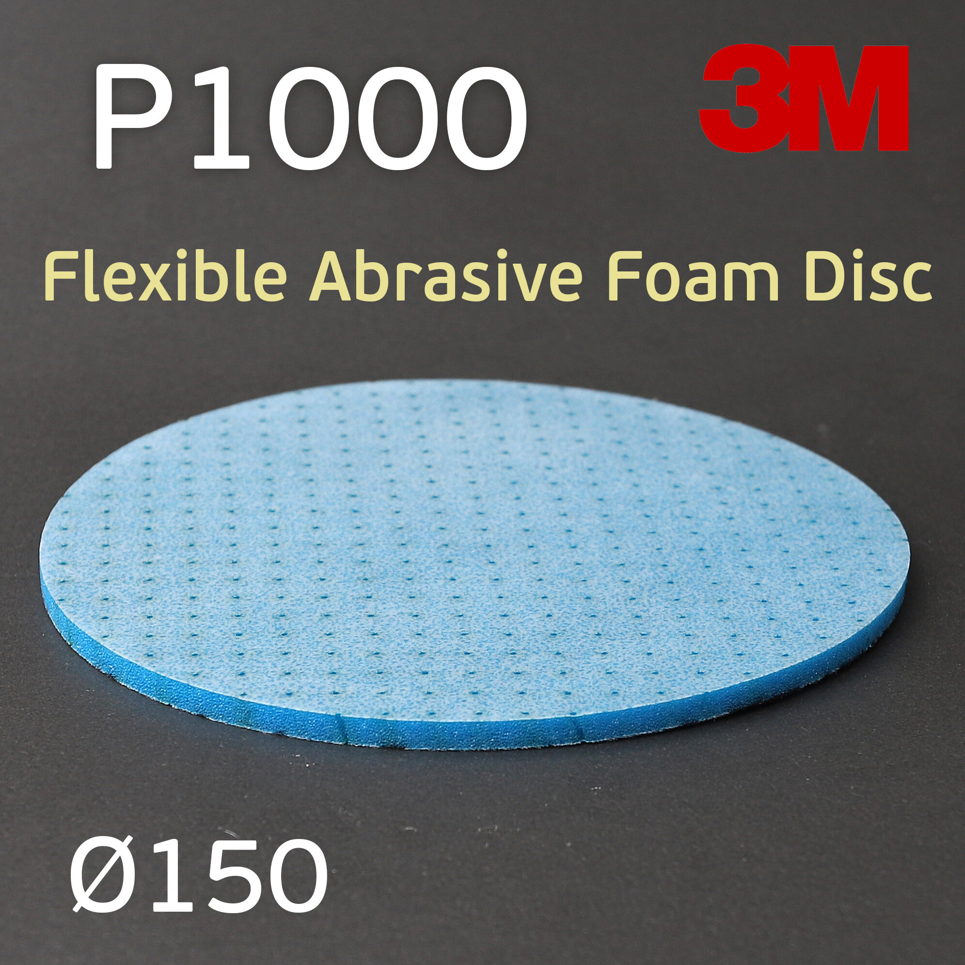 Круг на поролоне 3M Flexible Р1000 (150мм) шлифовальный на липучке