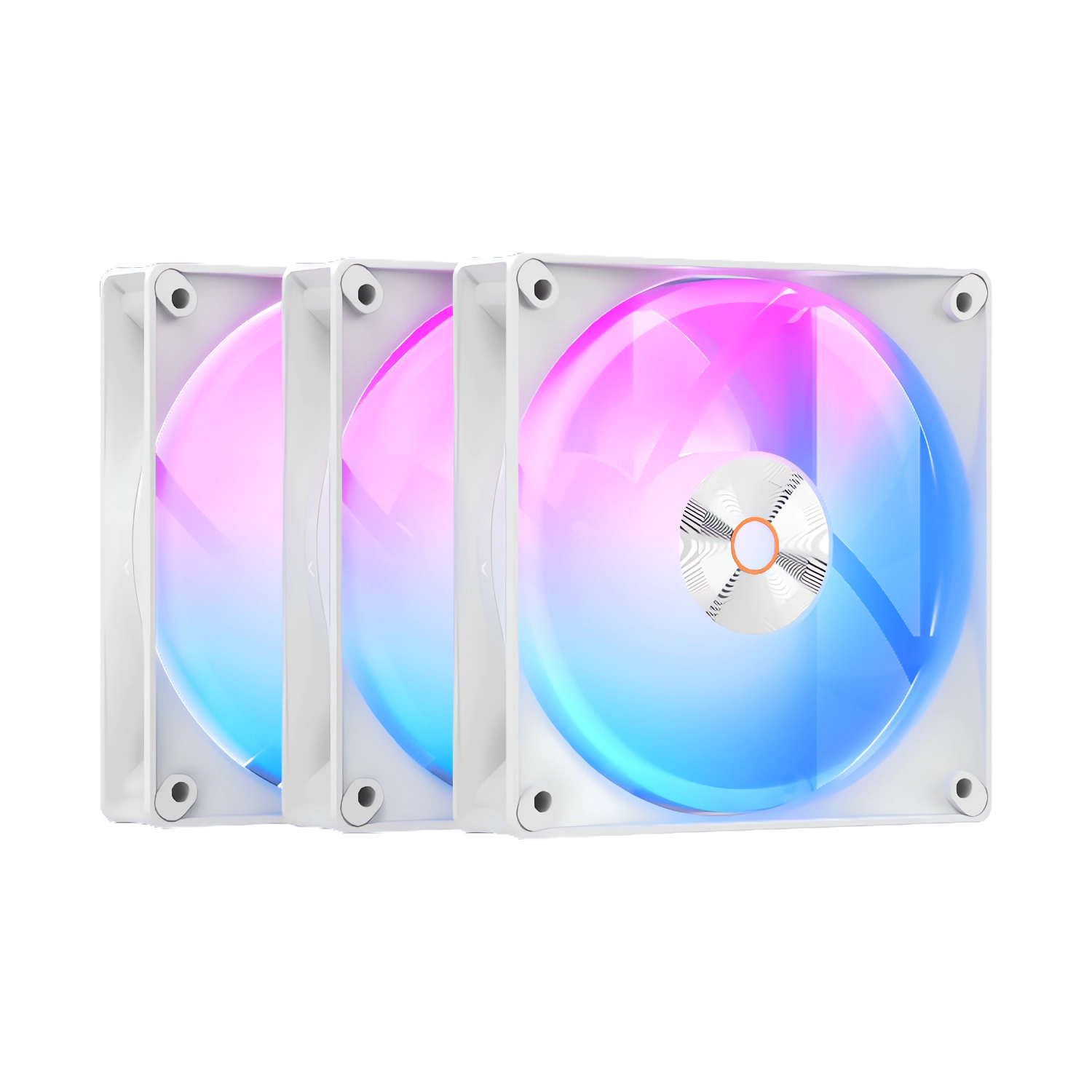 Комплект вентиляторов для корпуса Ocypus Delta F12 ARGB 3 IN 1 WH (Delta-F12-WH3AM00X-GL)