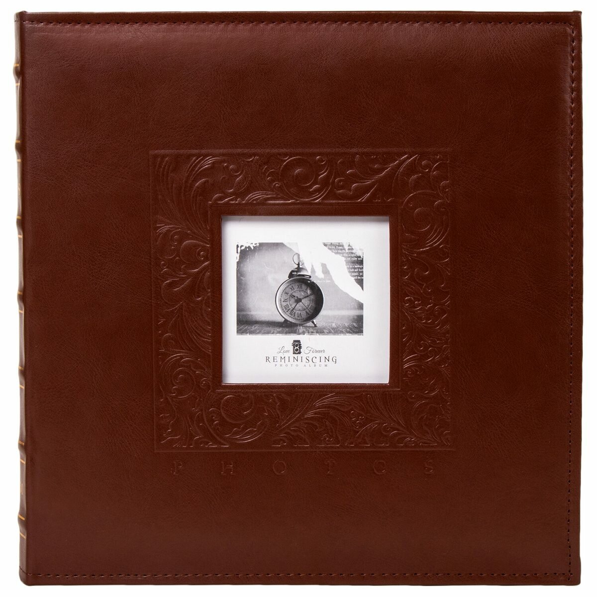 Фотоальбом Brauberg "Smooth brown", на 500 фото 10х15см, под гладкую кожу, коричневый, 8шт.