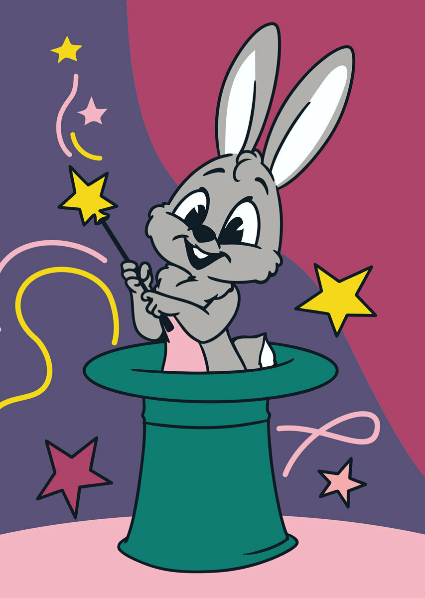 Hobbius SPT-01-KM97 Набор для раскрашивания цветным песком 16.5 x 23 см №36 Заяц-фокусник