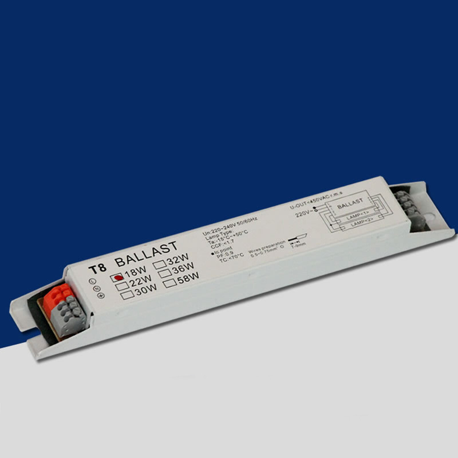 T8 Rectangular Electronic Ballast for Fluorescent Lamp Electrical Components — фото 1