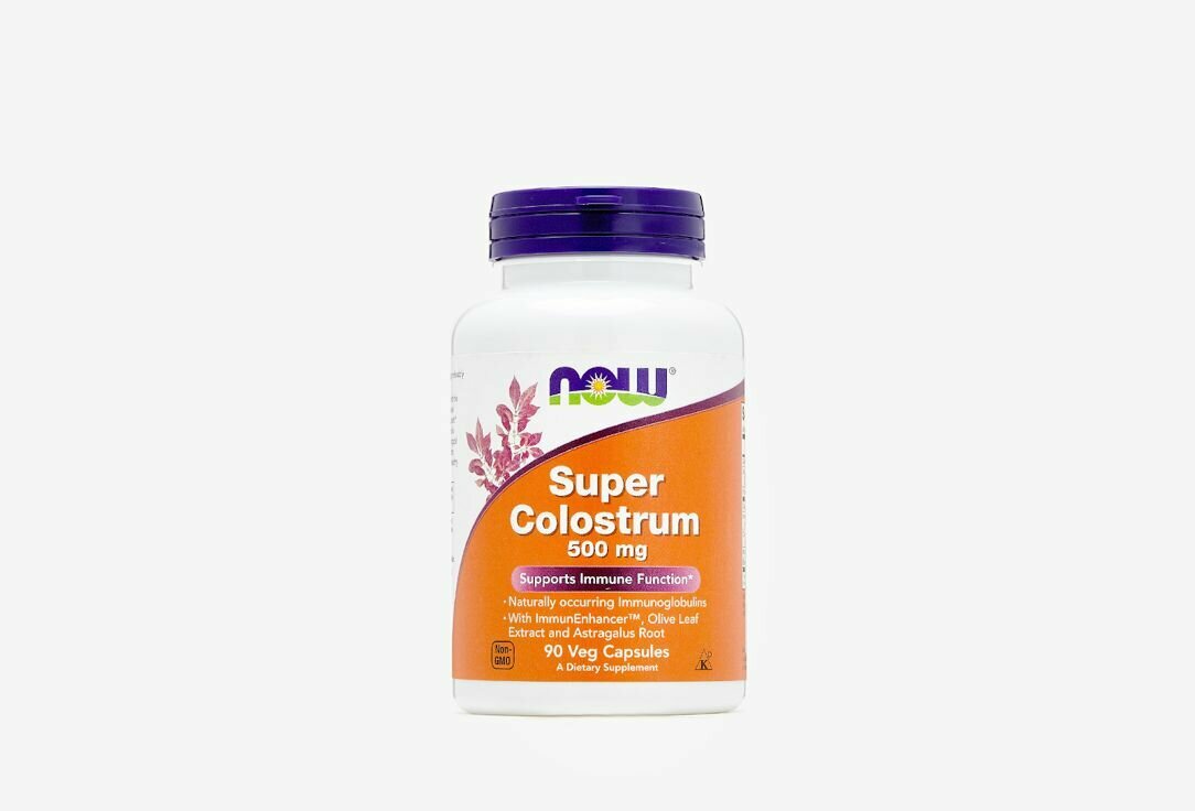 БАД для укрепления иммунитета NOW Super Colostrum, Астрагал, Элеутерококк в капсулах