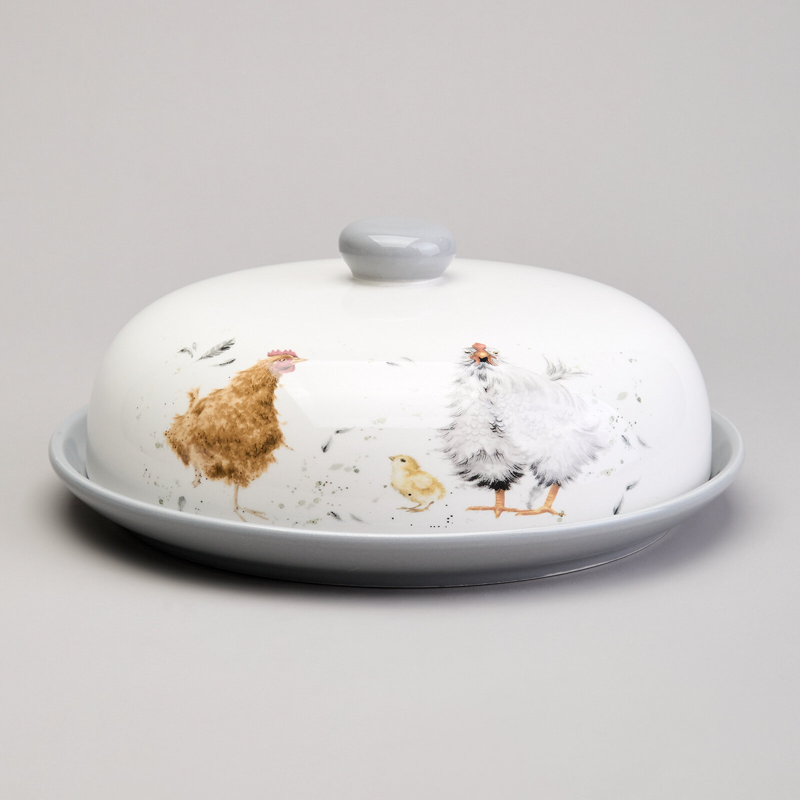 Блюдо для блинов lefard funny hens 23,5*10 см KSG-358-2308