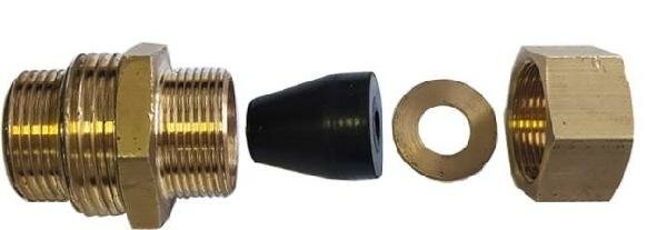 Герметичная муфта с двойной резьбой 3/4"-1" внутри трубы IQ FITTING