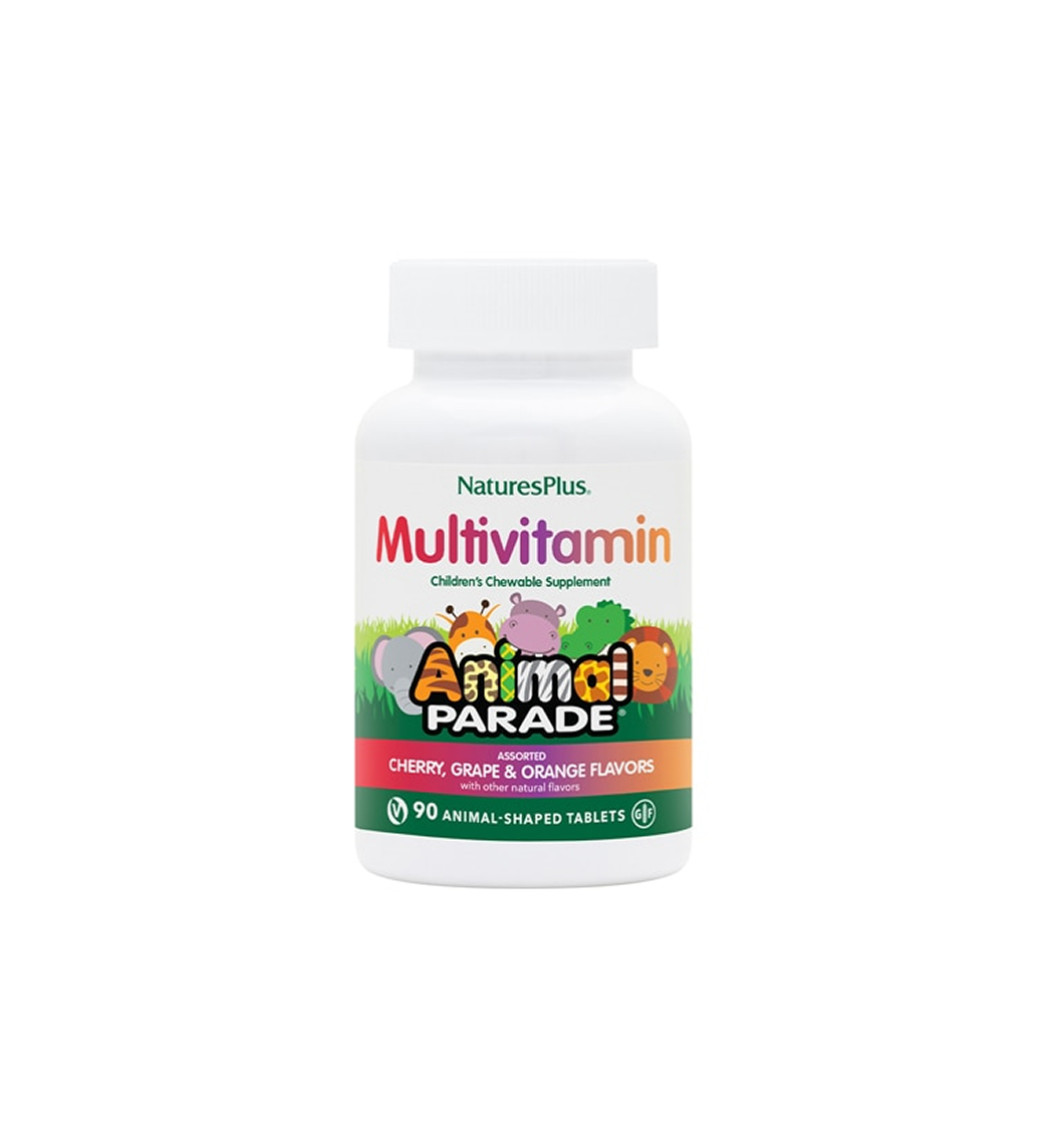 NaturesPlus Натура Плюс Мультивитамины для детей ассорти 90 таблеток, Animal Parade Multivitamin Assorted 90 tabs