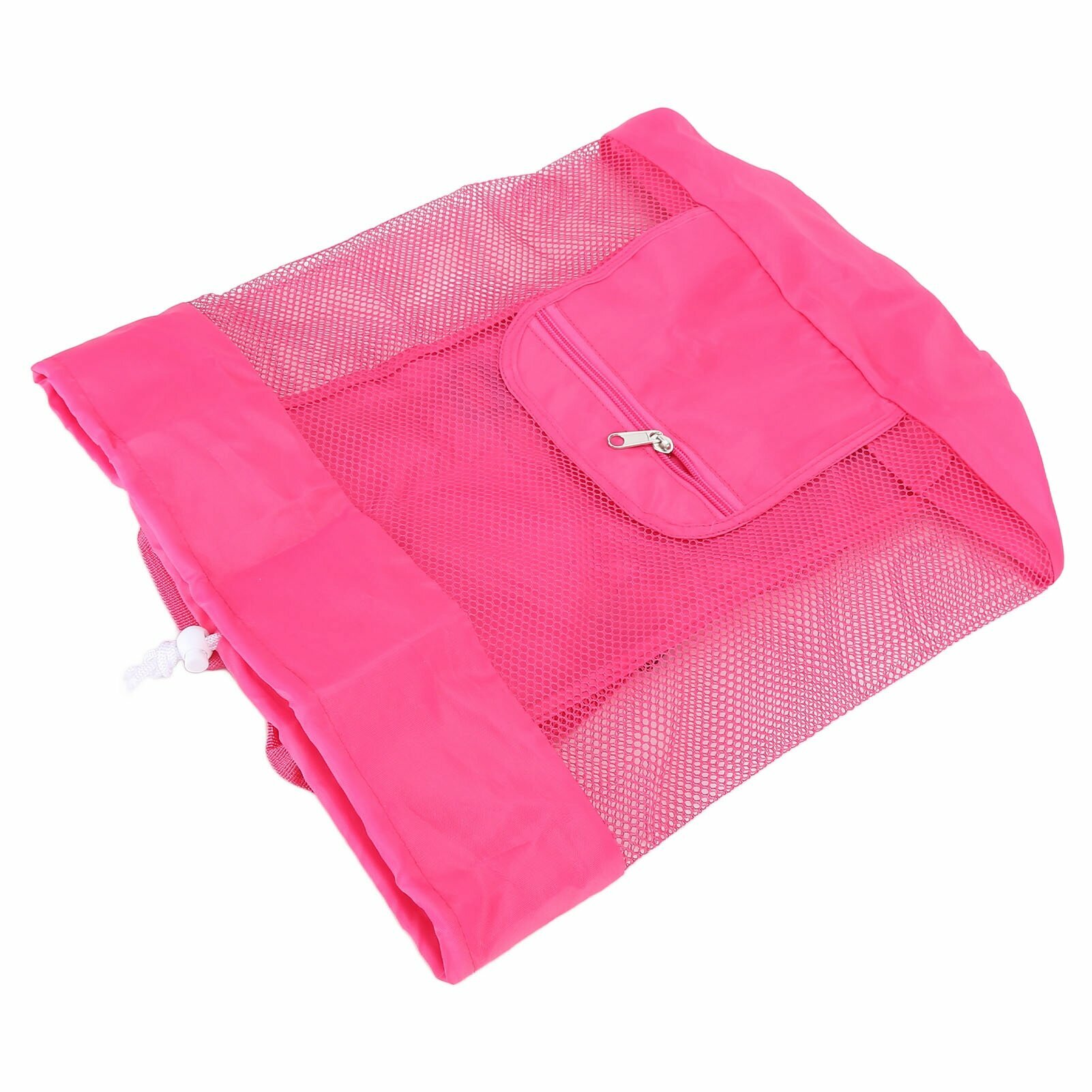 Портативная пляжная сумка, большая сетчатая пляжная сумка, складная сумка для хранения на шнурке, сумка для сбора ракушек для пляжа, пикника, кемпинга