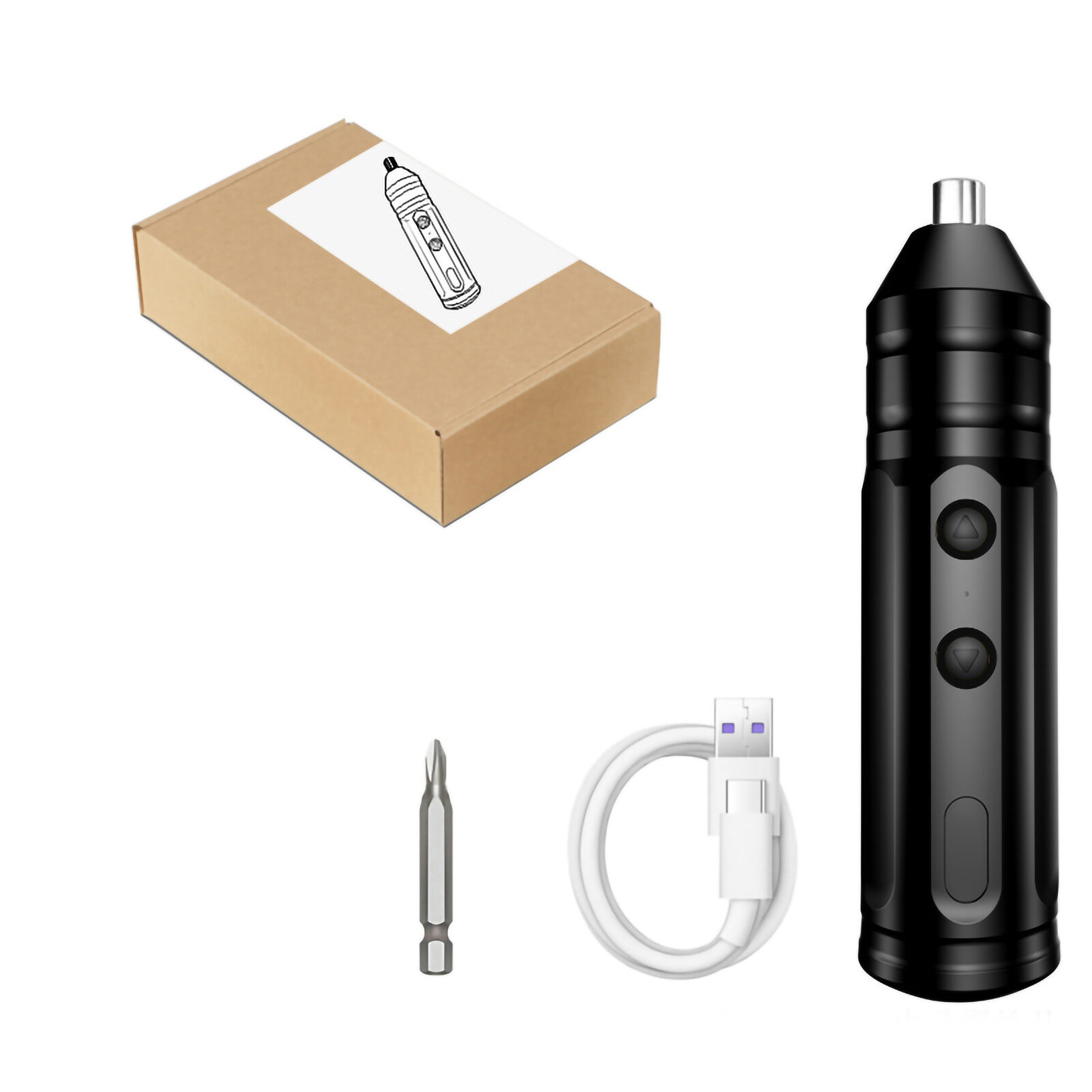 Электрическая отвертка, аккумуляторная дрель-шуруповерт, бесщеточная, для домашней работы, 1 шт.