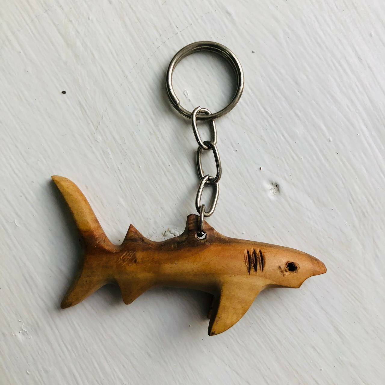 Брелок винтажный, Куба "рифовая акула", 8см, дерево, резьба