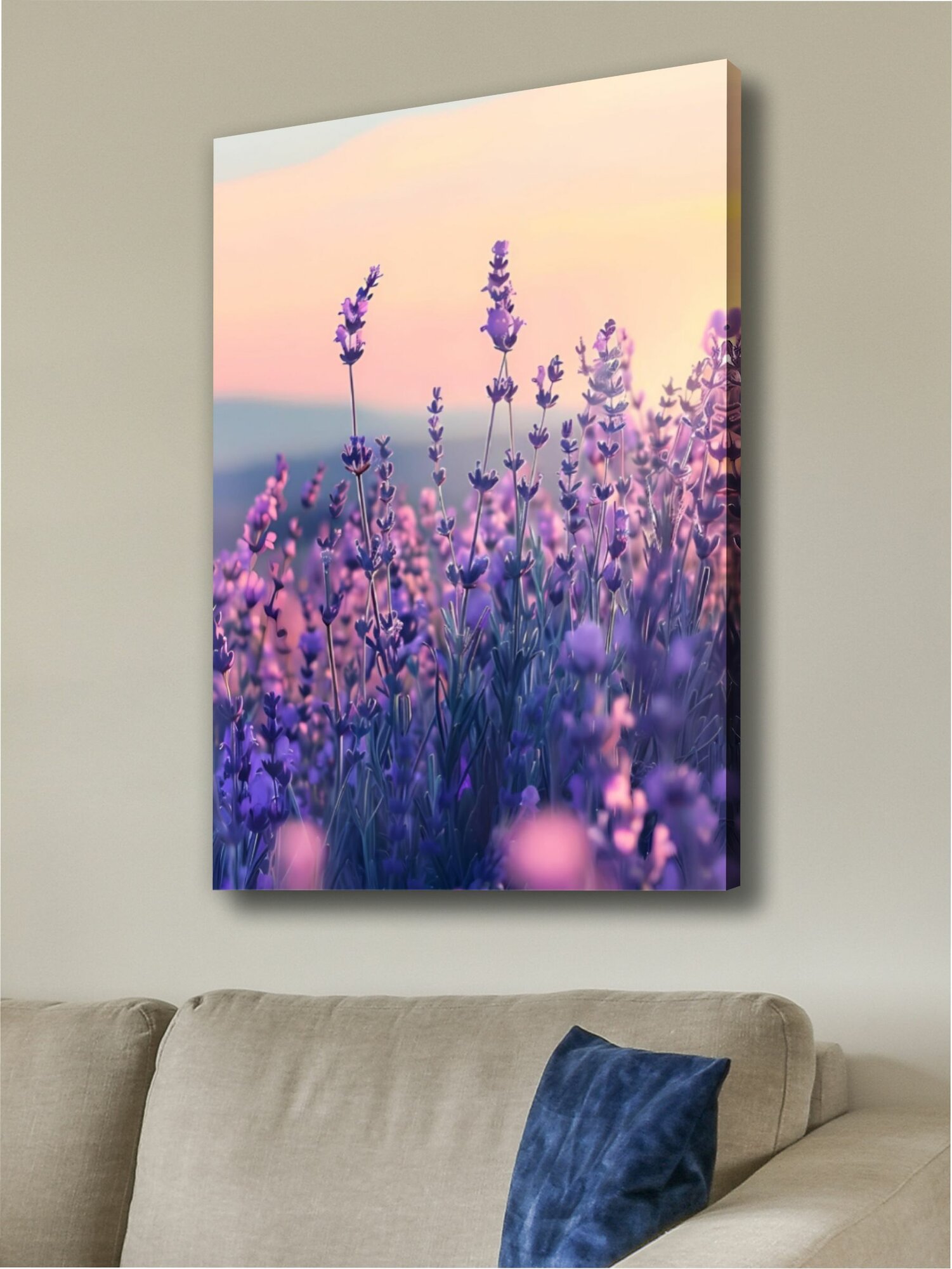 Картина Веточки заката на стену 50x70см 1шт.