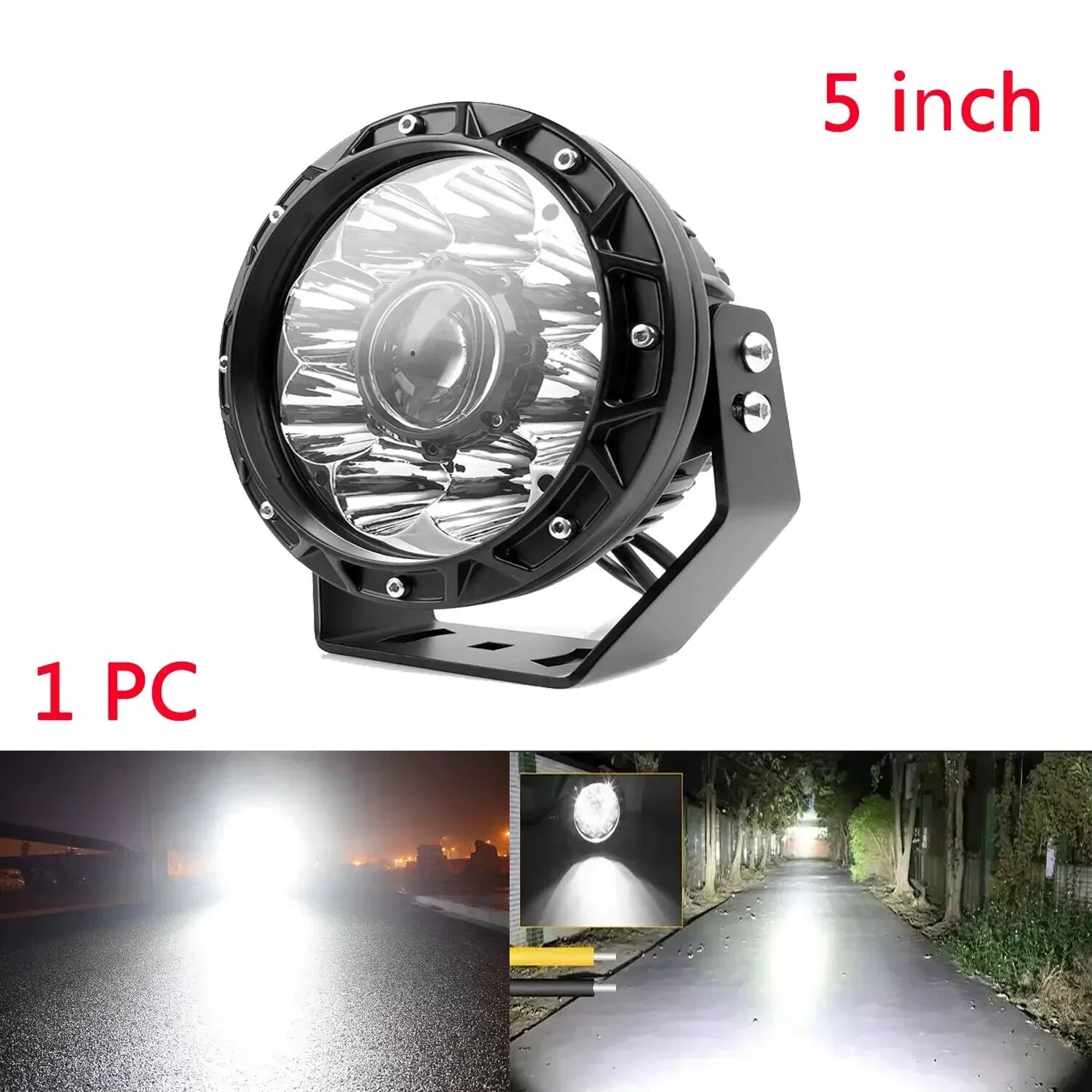 5-дюймовый LED прожектор для внедорожника, белый