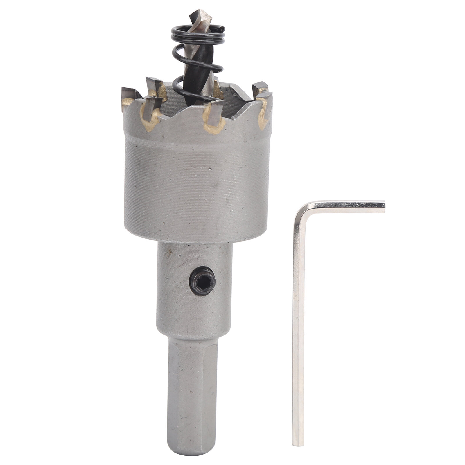 Твердосплавное сверло-коронка для сверления толстых металлических пластин и алюминиевых сплавов, диаметр 40~48 мм.