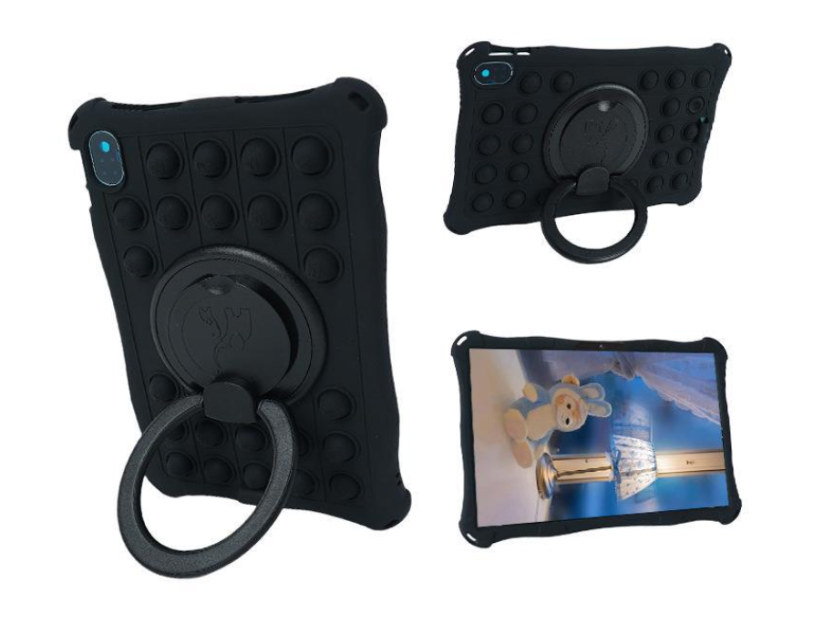 Чехол-бампер MyPads «Antistress» для HONOR Pad 8 12 дюймов 2022 с подставкой силиконовый молодежный антистресс черный Поп Ит MyPads