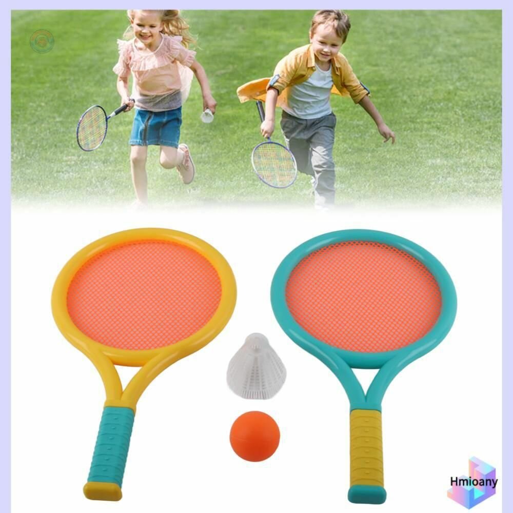Детская ракетка для бадминтона с мячами легкая, прочная и безопасная для детей, набор для спорта и игр