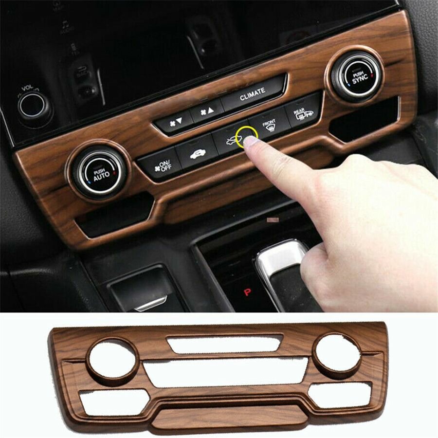 Накладки на дефлекторы CRV + панель кондиционера - под дерево