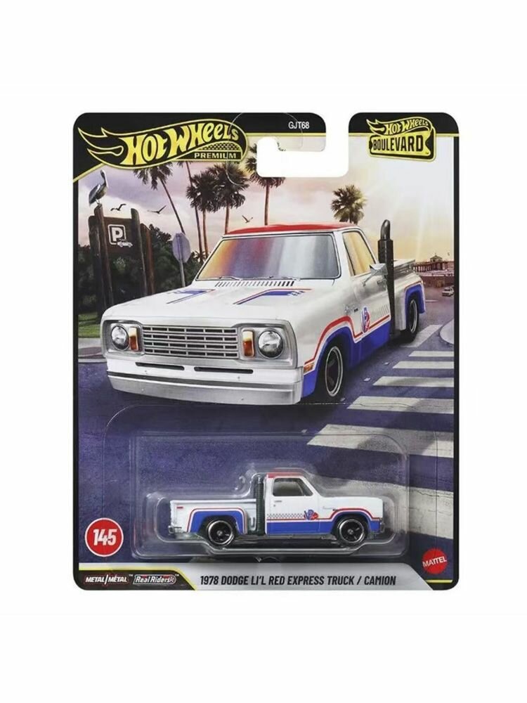 Машинка Mattel Hot Wheels Premium 1/64 GJT68 78 Dodge Li l Red Express Truck