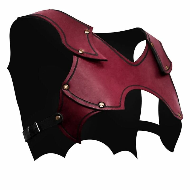 Кожаные Доспехи для косплея в стиле Средневекового Ренессанса - Красный