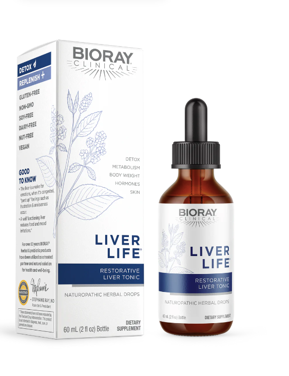 Bioray, Liver Life, восстанавливающий тоник для печени, 59 мл