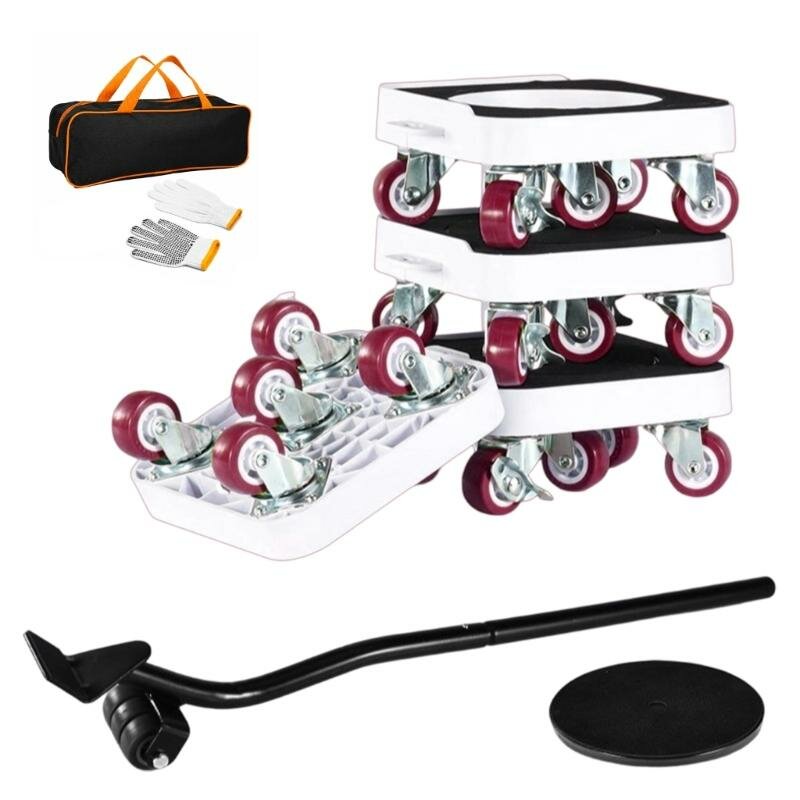 Тяжёлые мебельные полозья, красный - 1,25 дюйма