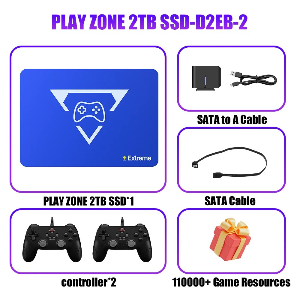 Play Zone 2TB Игровая консоль Play Zone 2TB-D2EB-2