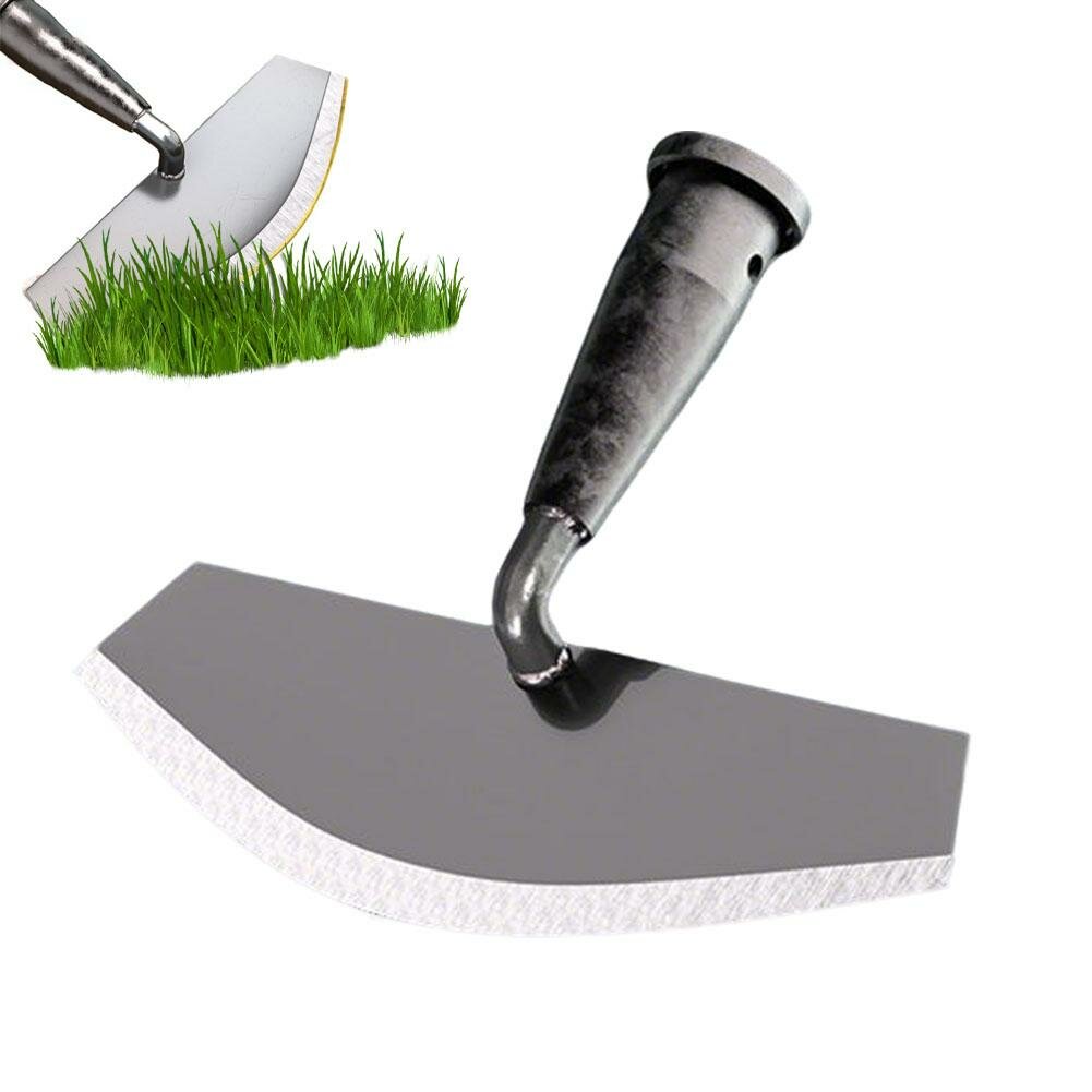 Садовая лопата для уборки, модернизированная многофункциональная садовая лопата, скребок для снега и льда, инструмент для удаления сорняков с патио и фермы из марганцевой стали (без ручки).