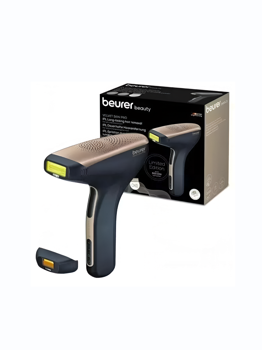 Фотоэпилятор Beurer Velvet IPL 8800 Skin Pro, для тела, датчик цвета кожи, беспроводной, черный