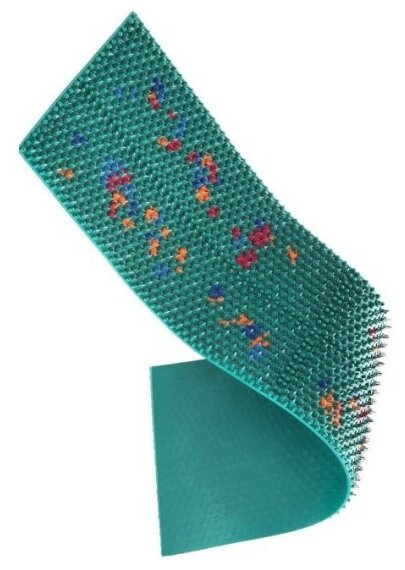 Массажный коврик Ляпко аппликатор "Квадро плюс" (шаг игл 6,2 мм, размер 118 х 470 мм) зеленый