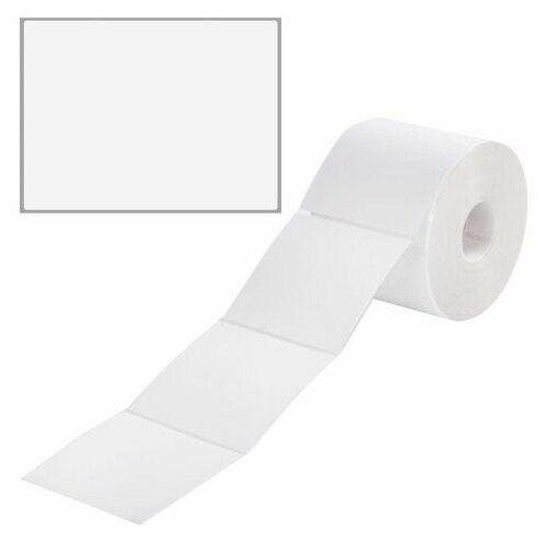 Этикетка ТермоЭко (100х100 мм), 1000 этикеток в ролике, прозрачная подложка из пленки, светостойкость до 2 месяцев, 114509, 54167