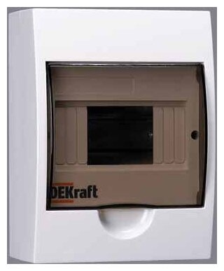 DEKraft ЩРН-П-6 Корпус модульный пластиковый IP41, 6 модулей навесной