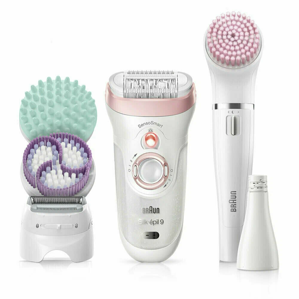 Эпилятор Braun SES 9-985 Silk-epil 9 Beauty Set, белый
